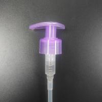 China Transparent Purple Body Lotion Pump Non Spill 1.20 - 1.50ml/T for sale