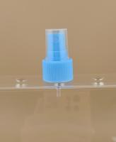 China Cosmetic Bottles Blue Ribbed Fine Mist Sprayer Trigger K302 for sale