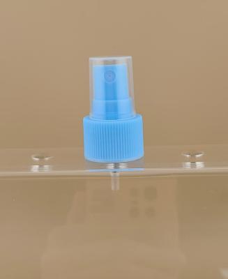 China Cosmetic Bottles Blue Ribbed Fine Mist Sprayer Trigger K302 for sale