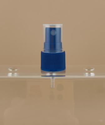 China Dark Blue Ribbed Fine Mist Sprayer K302 Trigger for Cosmetic Bottles for sale
