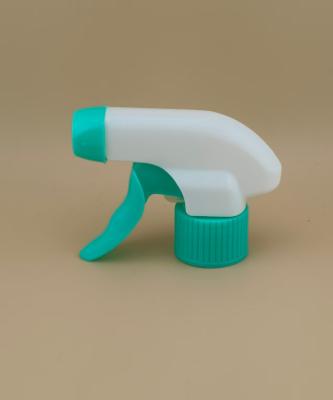 China CRC Possible White and Cyan Simple Trigger Sprayer K107 for Cosmetic Bottles for sale