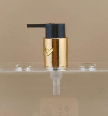 China Black and Golden Cream Pump Left-Right Lock with Print K702-1 for Cosmetic Bottles for sale