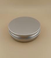 China Customized CRC Possible Big Silvery Aluminum Case With Screw Cap For Cosmetic for sale