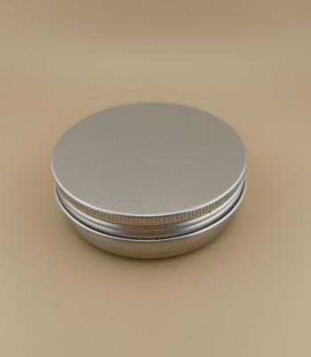 China Customized CRC Possible Big Silvery Aluminum Case With Screw Cap For Cosmetic for sale