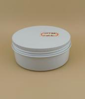 China Big White Aluminum Cream Jar with Screw Cap For Cosmetic for Cosmetic for sale