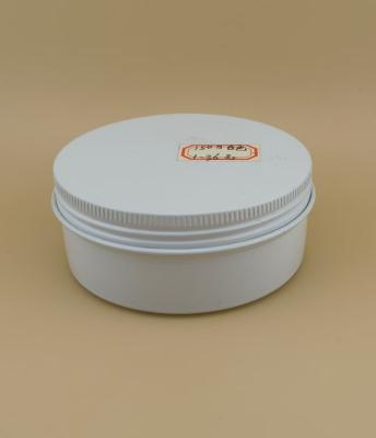 China Big White Aluminum Cream Jar with Screw Cap For Cosmetic for Cosmetic for sale