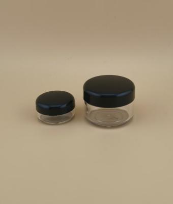China Small Clear Plastic Cream Jar With Screw Lid For Lotion for sale
