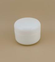 China White Certified Female Skincare Plastic Cream Jar With Screw Lid for sale