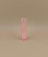 China Customized Plastic Small Smooth Clear Pink Lip Balm Packaging for Lipsticks for sale