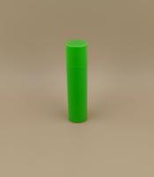 China Small Smooth Green Lip Balm Packaging With Pink Lid For Lipsticks for sale