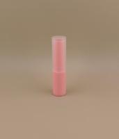 China Pink Small Lip Balm Packaging With Clear Smooth Matte Lid for Lipsticks for sale