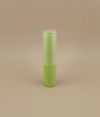 China Green Small Lip Balm Packaging with Clear Matte Smooth Lid for Lipsticks for sale