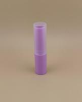 China Purple Small Lip Balm Packaging with Clear Matte Smooth Lid for Lipsticks for sale