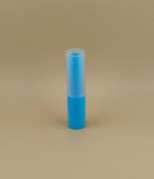 China Blue Small Lip Balm Packaging with Clear Matte Smooth Lid For Lipsticks for sale