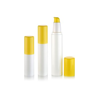 China Good Quality Colorful PP Round Skincare Container Pump Airless Bottle for sale