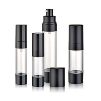 China Skincare Packaging As Airless Vacuum Plastic Cosmetic Container Lotion Screw Cap Pump Bottle for sale