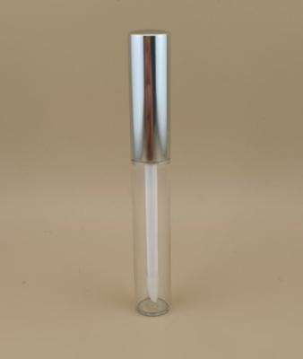 China Delicate Design Clear Lip Balm Packaging with Silvery Lid for Lipsticks for sale