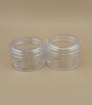 China Certified Small Clear Plastic Cream Jar with Screw Lid for Skincare Needs for sale