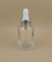 China K-GBL30 Glass Dropper Bottle Clear Smooth for Precise Essence Application for sale