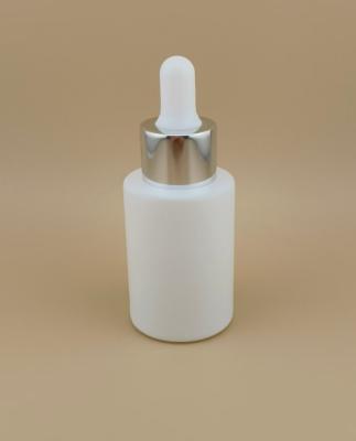 China New Design Matte White Smooth Round Dropper Bottle K-GBL30 for Essence for sale