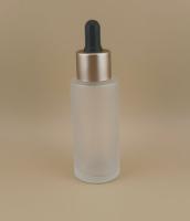 China Clear Matte Smooth Dropper Bottle for Lotion CRC Possible Glass Material for sale