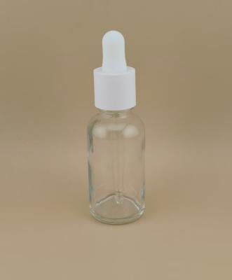 China Glass Customized Dropper Bottle for Skincare Delicate Design Clear and Smooth for sale