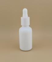 China Delicate Design White Smooth Round Dropper Bottle for Skincare for sale