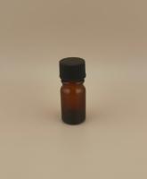 China Delicate Design Clear Brown Smooth Round Glass Bottle for Medicament for sale