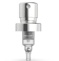 China Fine Mist Perfume Pump Sprayer 0.10cc Aluminum Silver for sale