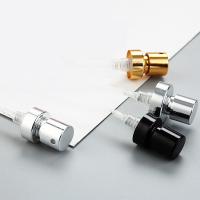 China Fine Mist Perfume Pump Sprayer 0.10cc Aluminum Silver for sale