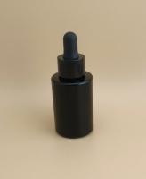 China New Design Black Smooth Round Dropper Bottle K-GBL30 For Essence for sale