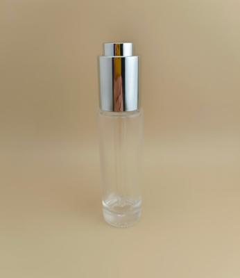China Delicate Design Clear Smooth Round Long Dropper Bottle K-GBL30 for Essence for sale