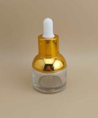 China Gorgeous Round Clear Dropper Bottle for Essence for sale