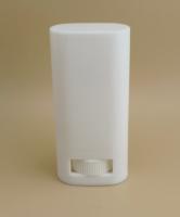China Plastic White Flat Smooth Lip Balm Packaging Featuring CRC Possible Closure Suitable for Lipsticks Cosmetic Packaging Needs for sale