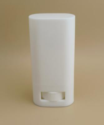 China Plastic White Flat Smooth Lip Balm Packaging Featuring CRC Possible Closure Suitable for Lipsticks Cosmetic Packaging Needs for sale