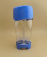 China Clear Smooth Lip Balm Packaging with Blue Lid for Lipsticks for sale