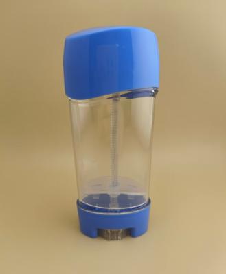 China Clear Smooth Lip Balm Packaging with Blue Lid for Lipsticks for sale