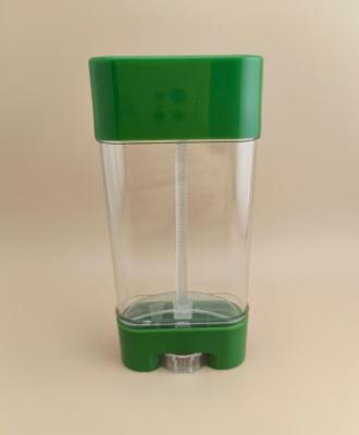 China Clear Smooth Lip Balm Packaging with Green Lid 2315 for Lipsticks for sale