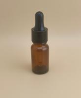 China Delicate Design Mini Clear Brown Smooth Round Dropper Bottle for Skincare for sale