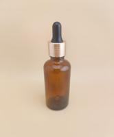 China Delicate Design Medium Clear Brown Smooth Round Dropper Bottle for Skincare for sale