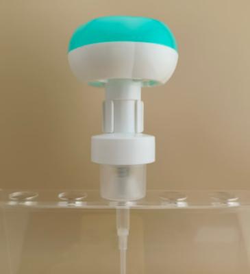China Nice Design Cyan Plastic Flower Shape Foam Pump for Children's Hand Sanitizer Bottles for sale