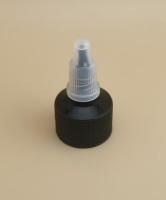 China Black Plastic Ribbed Jelly Cap for Paint Bottles for sale