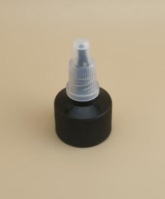 China Black Plastic Ribbed Jelly Cap for Paint Bottles for sale