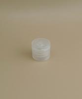 China Small Clear Round Ribbed Plastic Cap for Cosmetic Bottles for sale