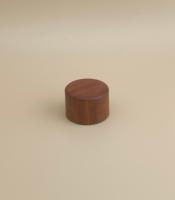 China Wood Grain Plastic Round Smooth Cap for Cosmetic Bottles for sale