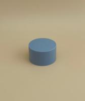 China Bluegrey Plastic Round Smooth Matte Cap for Cosmetic Bottles for sale