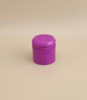 China Nice Design Purple Plastic Round Smooth Cap for Cosmetic Bottles for sale