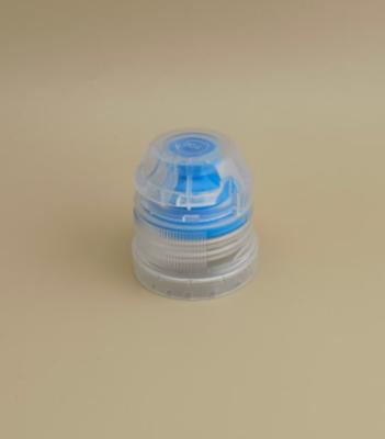 China Nice Design Clear Plastic Round Ribbed Screw Cap for Skincare Bottles for sale