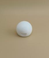 China White Plastic Smooth Spherical Lid for Cosmetic Bottles for sale