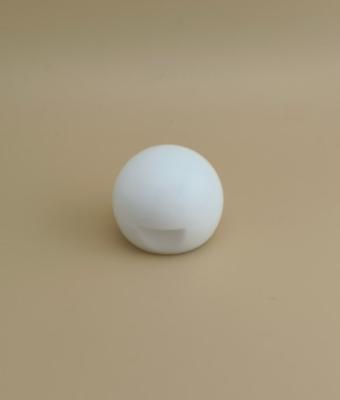 China White Plastic Smooth Spherical Lid for Cosmetic Bottles for sale